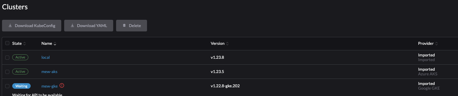 Provisioning Hosted Clusters Incorrectly Show As `imported` In The `provider` Column In Cluster 