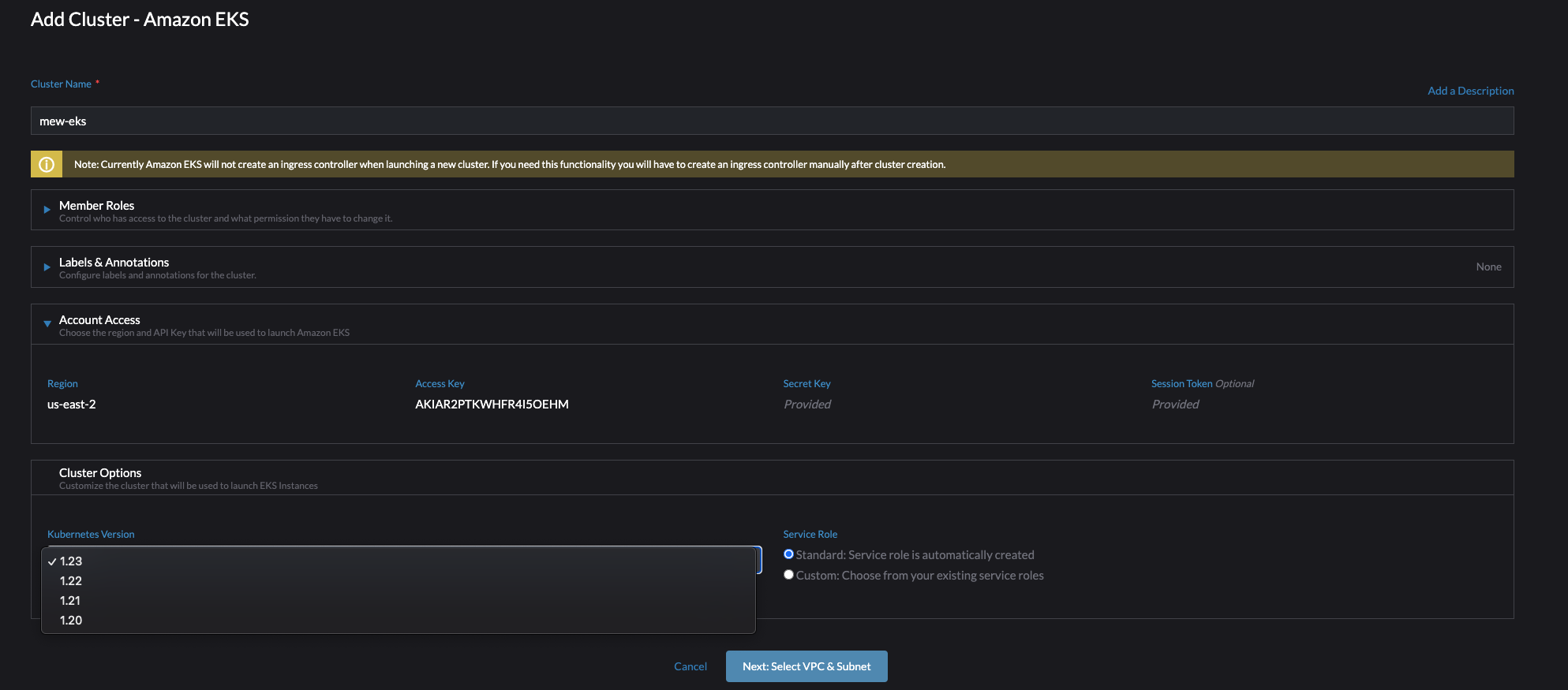 Add EKS 1.23 · Issue #6826 · rancher/dashboard · GitHub