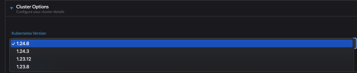 [2.7.0] hide k8s 1.22 and below for EKS/GKE/AKS in Rancher UI · Issue #7203 · rancher/dashboard ...