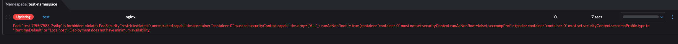 Add support for Pod Security Admission - Cluster K3S · Issue #8061 · rancher/dashboard · GitHub