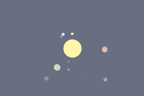 Solar System Movement Animation