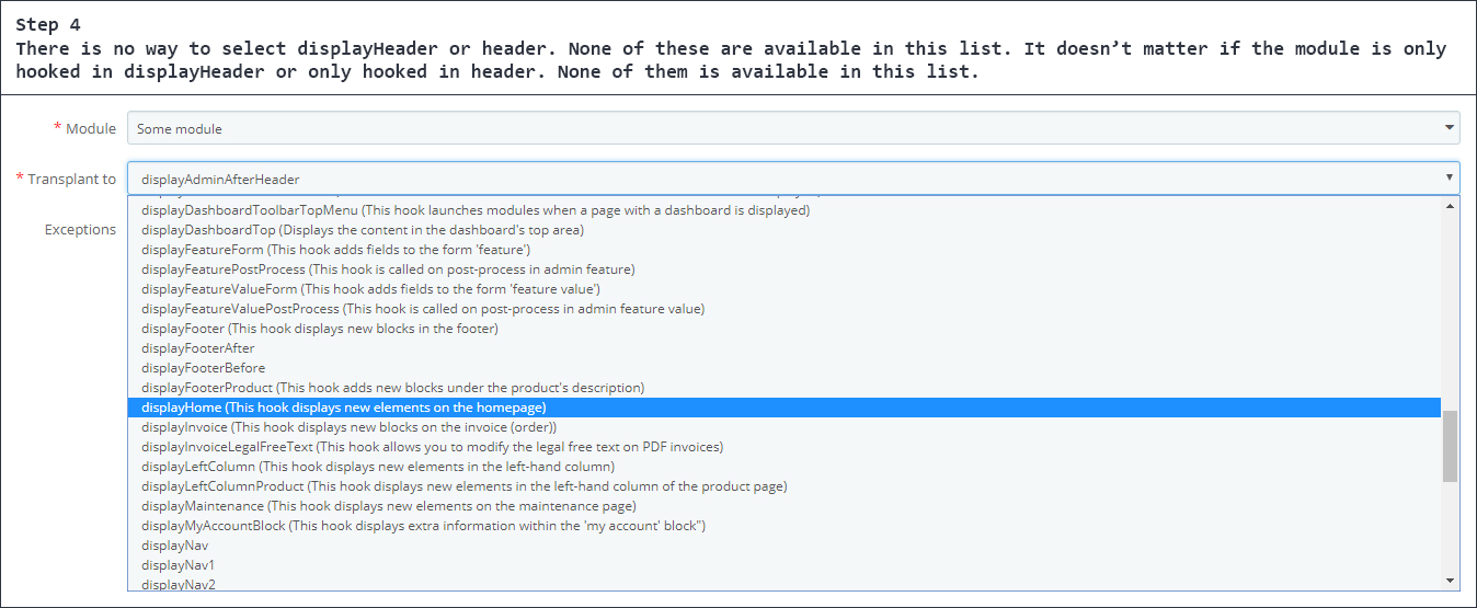displayHeader is not available when transplanting modules/hooks · Issue #10405 · PrestaShop ...