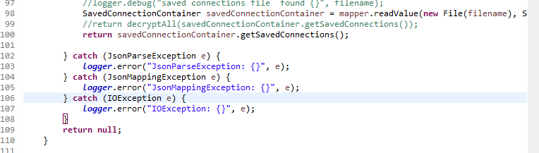 NullPointerException Could Be Thrown When Getting savedConnections ...