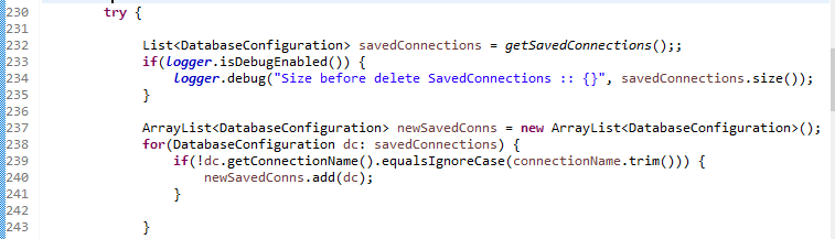NullPointerException Could Be Thrown When Getting savedConnections ...