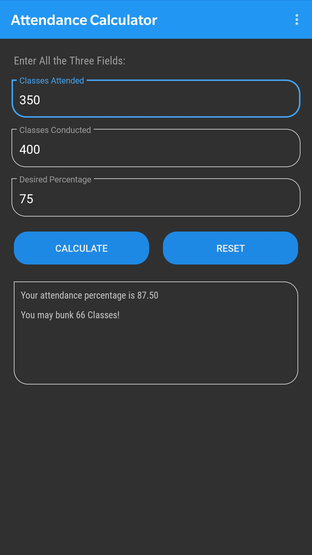 GitHub - akhilanandsirra/Attendance_Calculator: Attendance Calculator a ...