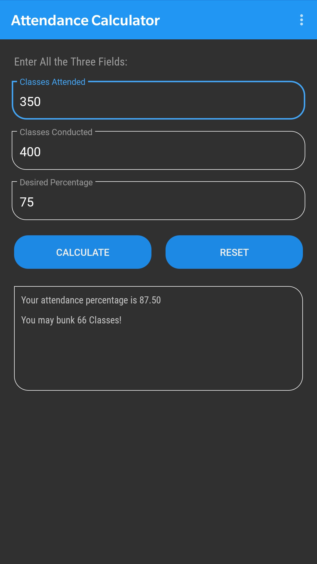GitHub - akhilanandsirra/Attendance_Calculator: Attendance Calculator a ...