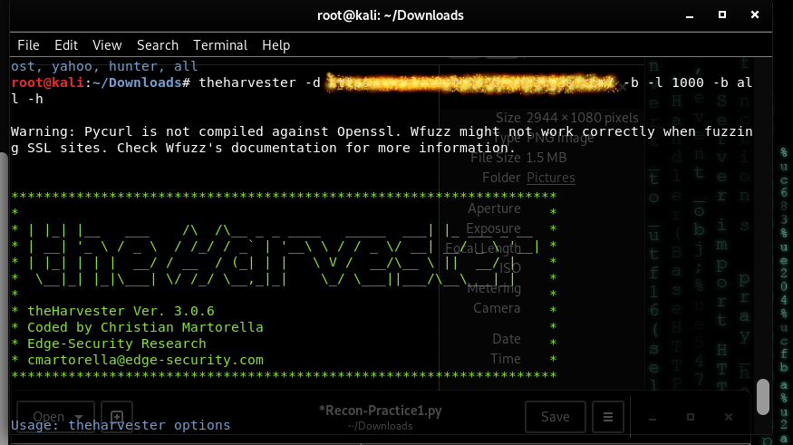 Unable to run scanning with using TheHarvester - reopened · Issue #267 · laramies/theHarvester ...