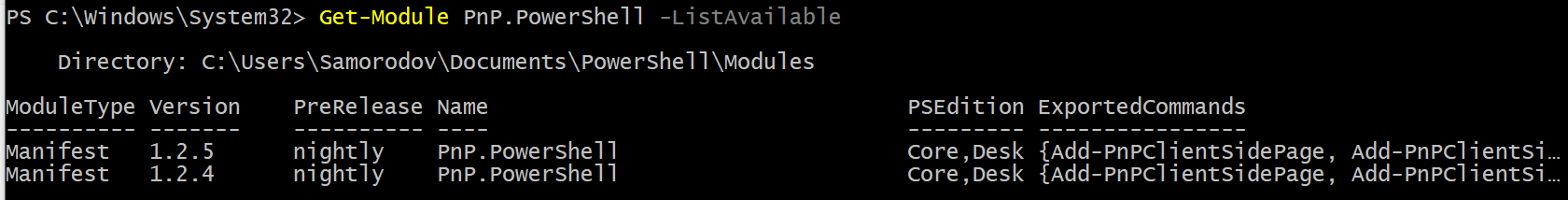 [BUG] Update-Module PnP.PowerShell Wouldn't Remove Older Version · Issue #183 · pnp/powershell ...