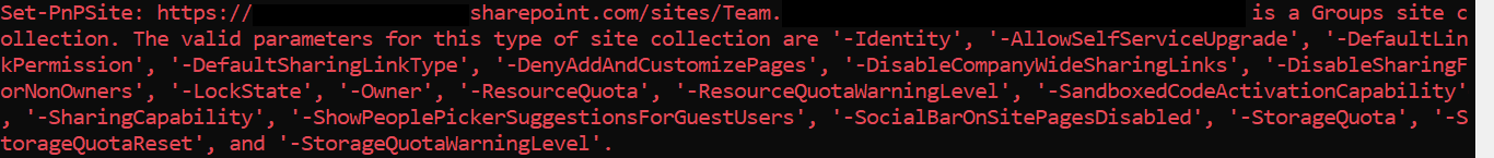 [BUG] Set-PnPSite Sharing Parameter · Issue #762 · pnp/powershell · GitHub