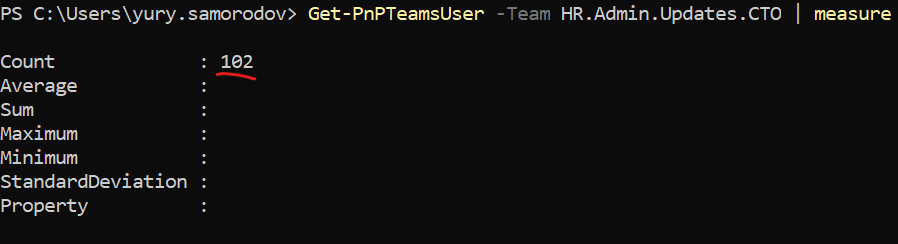 [BUG] Get-PnPTeamUser Does Not Return All Users · Issue #900 · pnp/powershell · GitHub