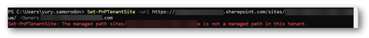 [BUG] Set-PnPTenantSite Url Trailing Slash Issue · Issue #1005 · pnp/powershell · GitHub
