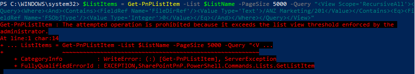 [BUG] Get-PnPListItem - PageSize Does Not Work when Query is specified · Issue #651 · pnp ...