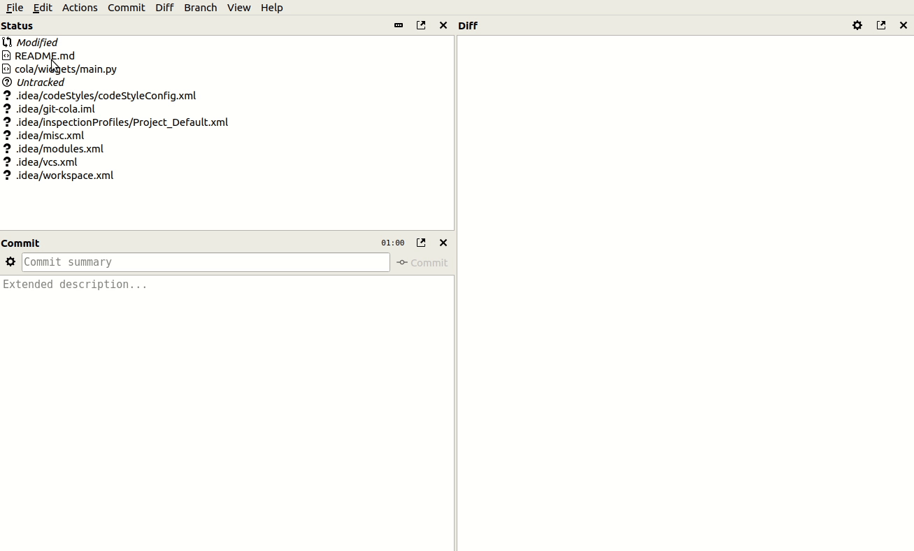 Status widget does not automatically select a new file on some occasions · Issue #770 · git-cola ...