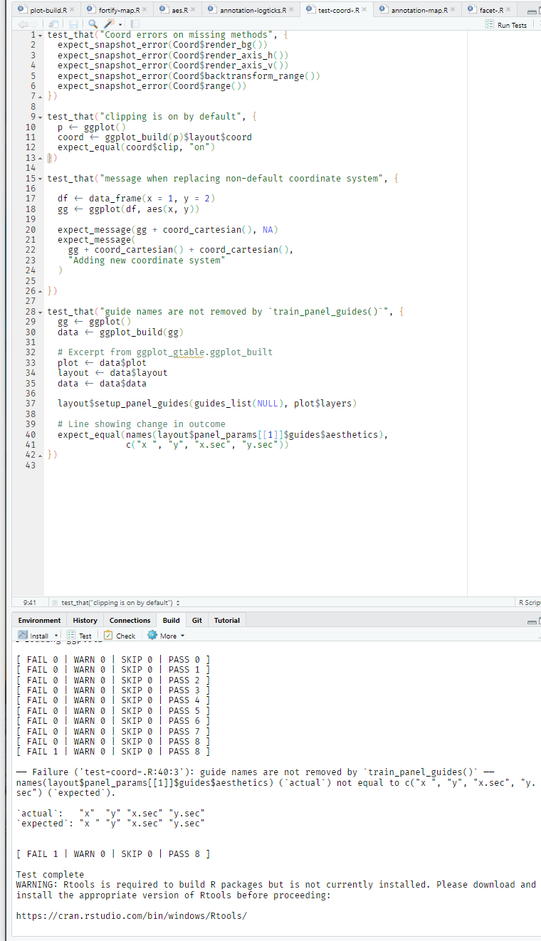 No hyperlinks or colors when using run tests on the active file · Issue ...
