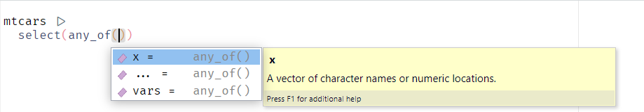Different autocomplete options are missing depending on whether code is preceded only by blank ...