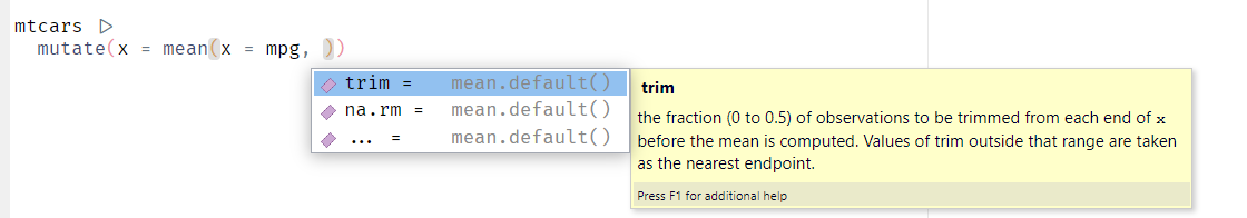 Different autocomplete options are missing depending on whether code is preceded only by blank ...