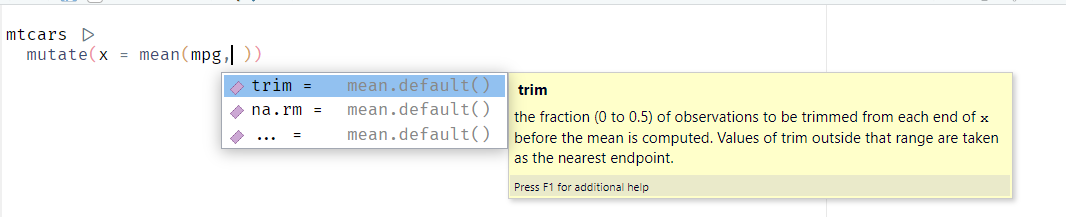 Different autocomplete options are missing depending on whether code is preceded only by blank ...
