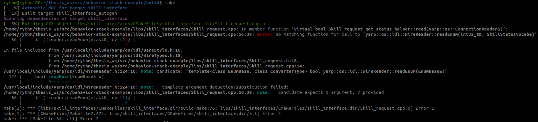 Error when compiling · Issue #3 · hsp-iit/behavior-stack-example · GitHub