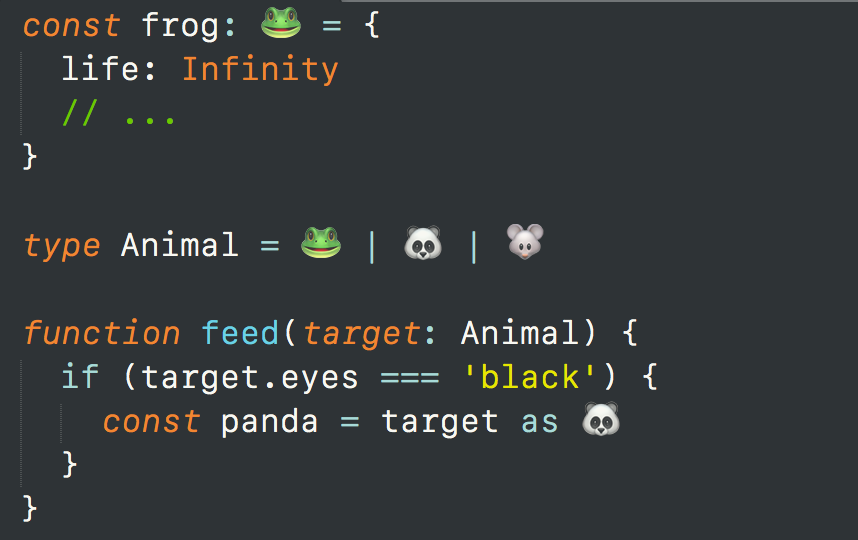 [feature request] Interface and type names EMOJI Support!! · Issue ...