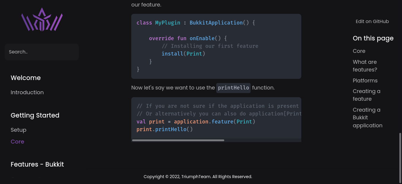 Issue on smaller screen. · Issue #9 · TriumphTeam/docs · GitHub