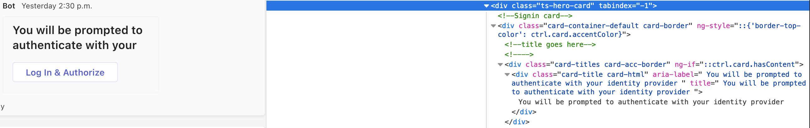 OAuth card text being applied as card title · Issue #4319 · microsoft/botbuilder-js · GitHub