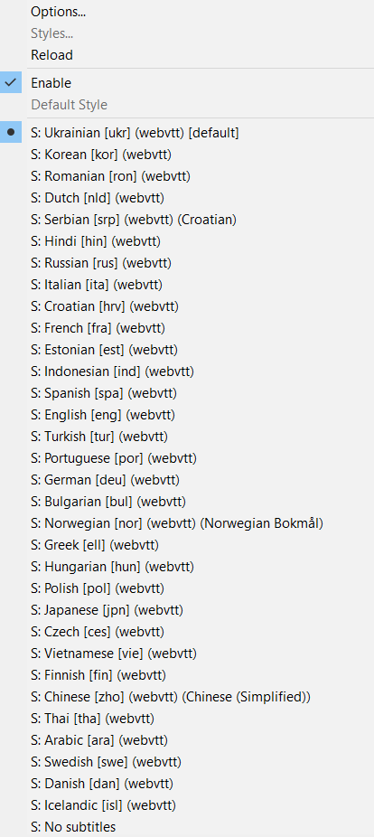 Support for embedded .vtt subtitles (WebVTT) · Issue #400 · Nevcairiel/LAVFilters · GitHub