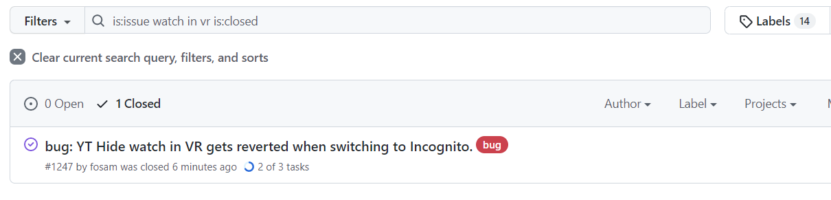 bug: YT Hide watch in VR gets reverted when switching to Incognito. · Issue #1612 · ReVanced ...