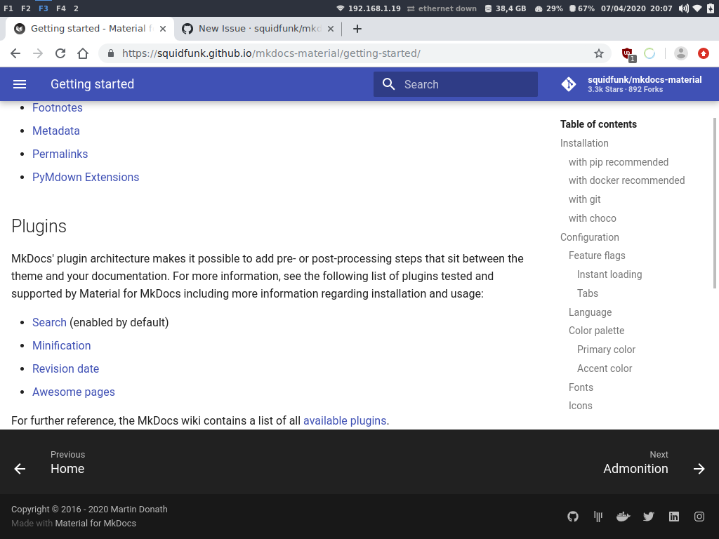 Missing bottom margin on small screens ( · Issue #1572 · squidfunk/mkdocs-material · GitHub