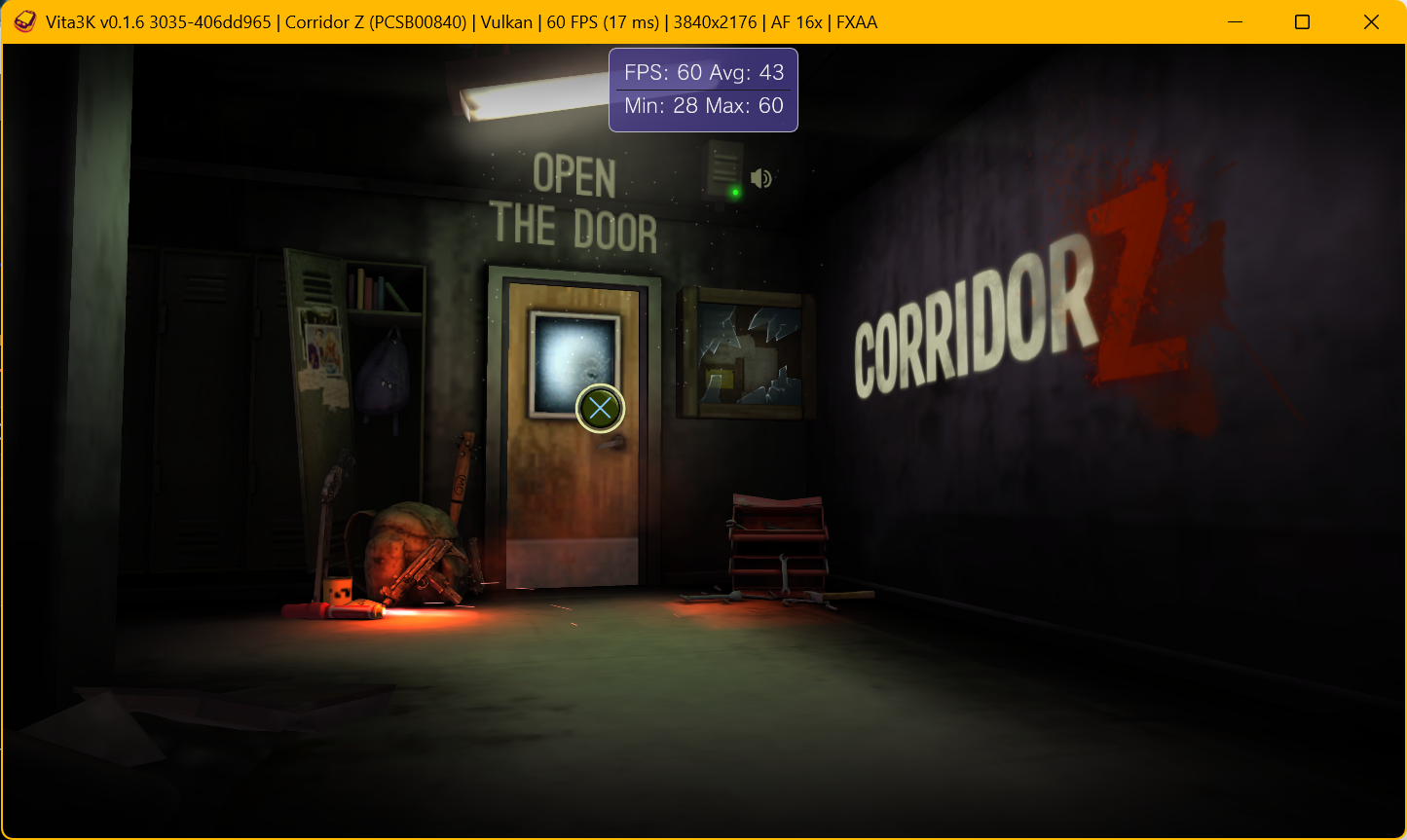 Corridor Z [PCSB00840] · Issue #1312 · Vita3K/compatibility · GitHub