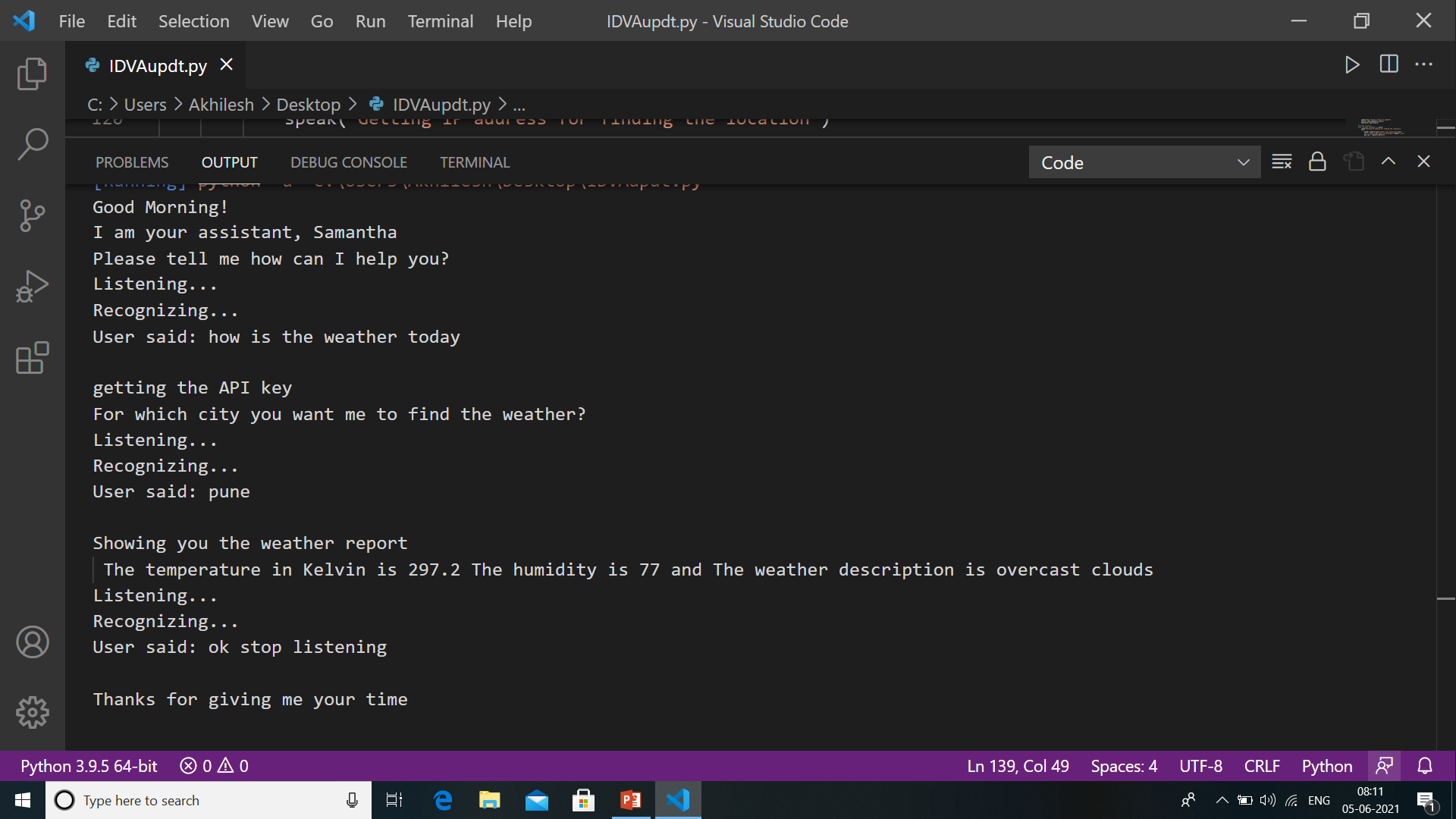 GitHub - aniketh008/Voice-Assistant-using-AI: This is our Mini project ...