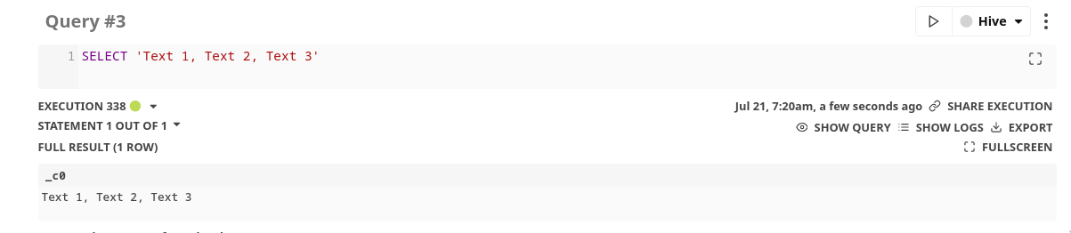 Strings containing commas not rendered correctly · Issue #599 · pinterest/querybook · GitHub
