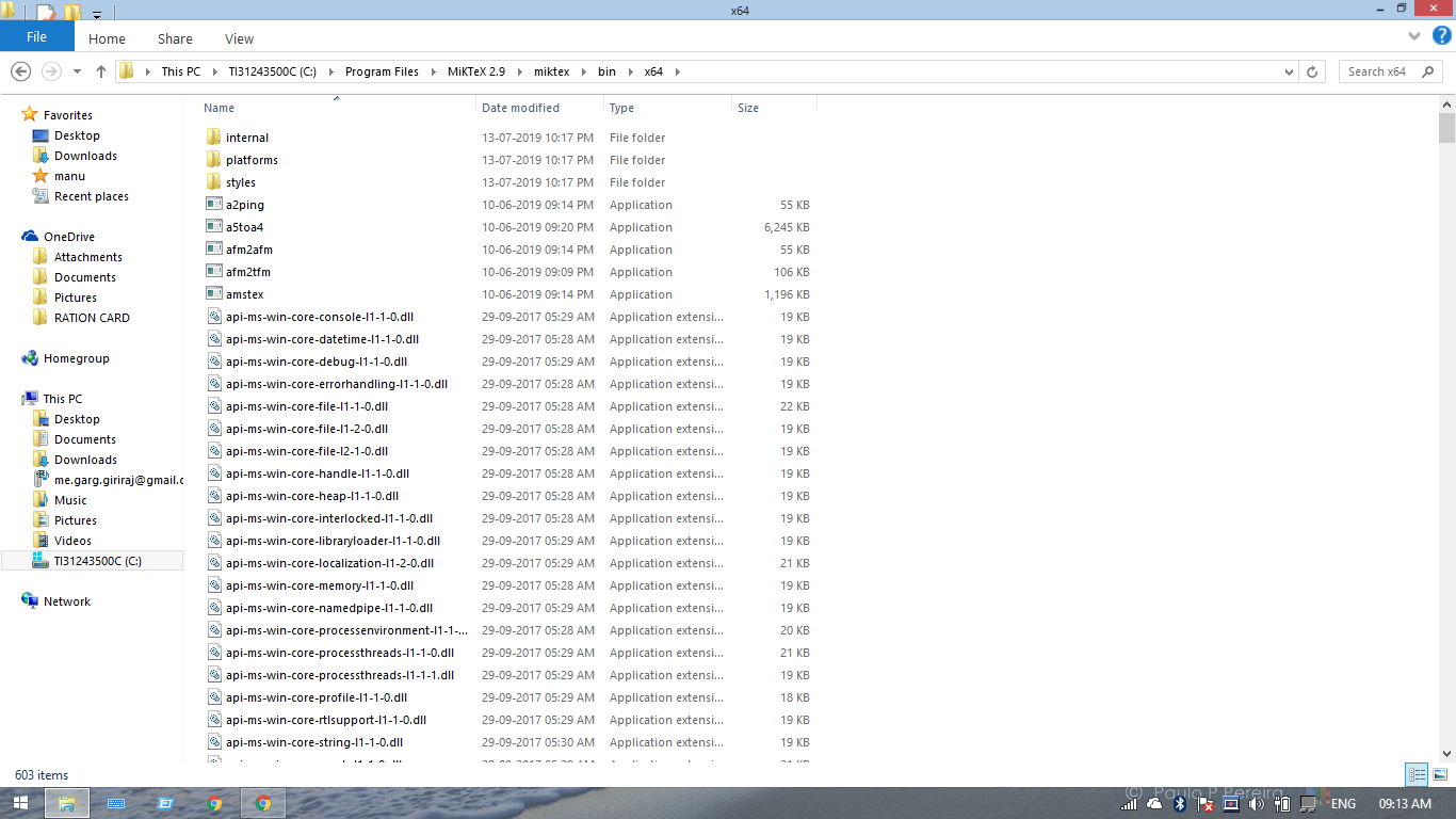 Latex is not recognized as an internal or external command, Later error converting to dvi ...