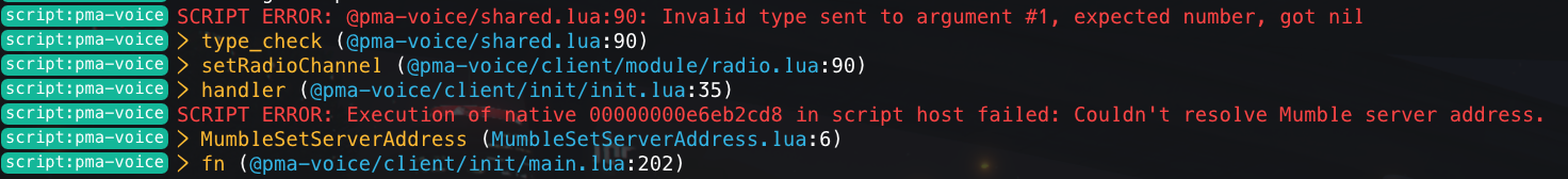 Error (clean install) · Issue #263 · AvarianKnight/pma-voice · GitHub