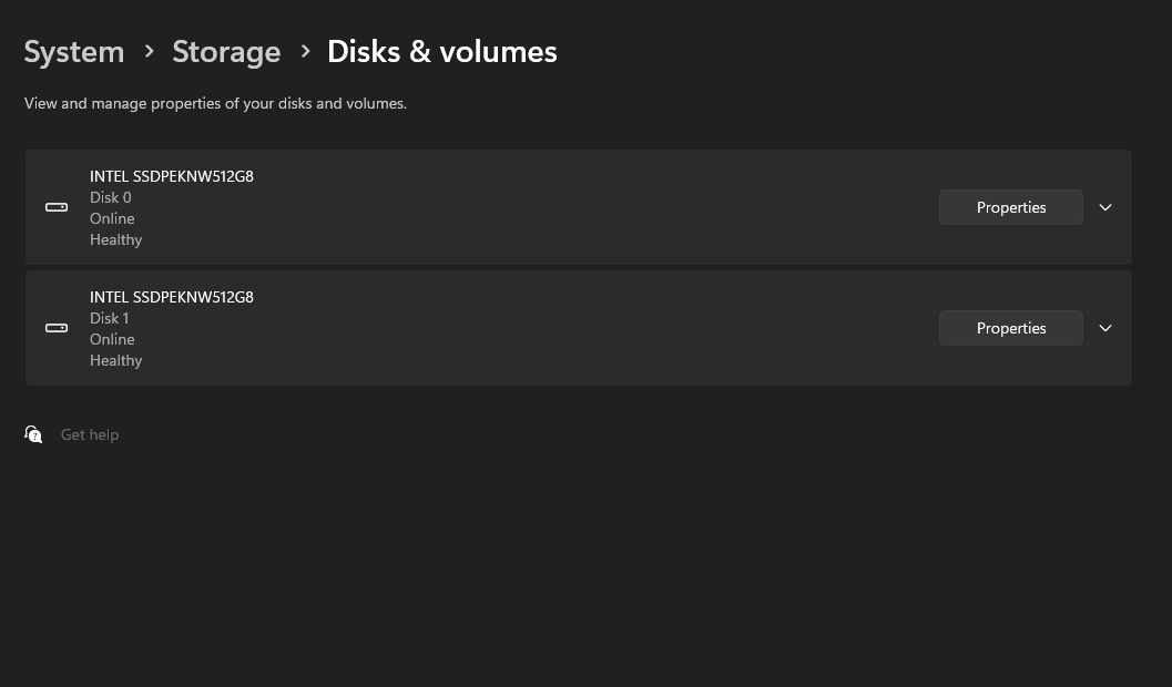 Can't create dev drive, no options on disk and volumn · Issue #867 · microsoft/devhome · GitHub