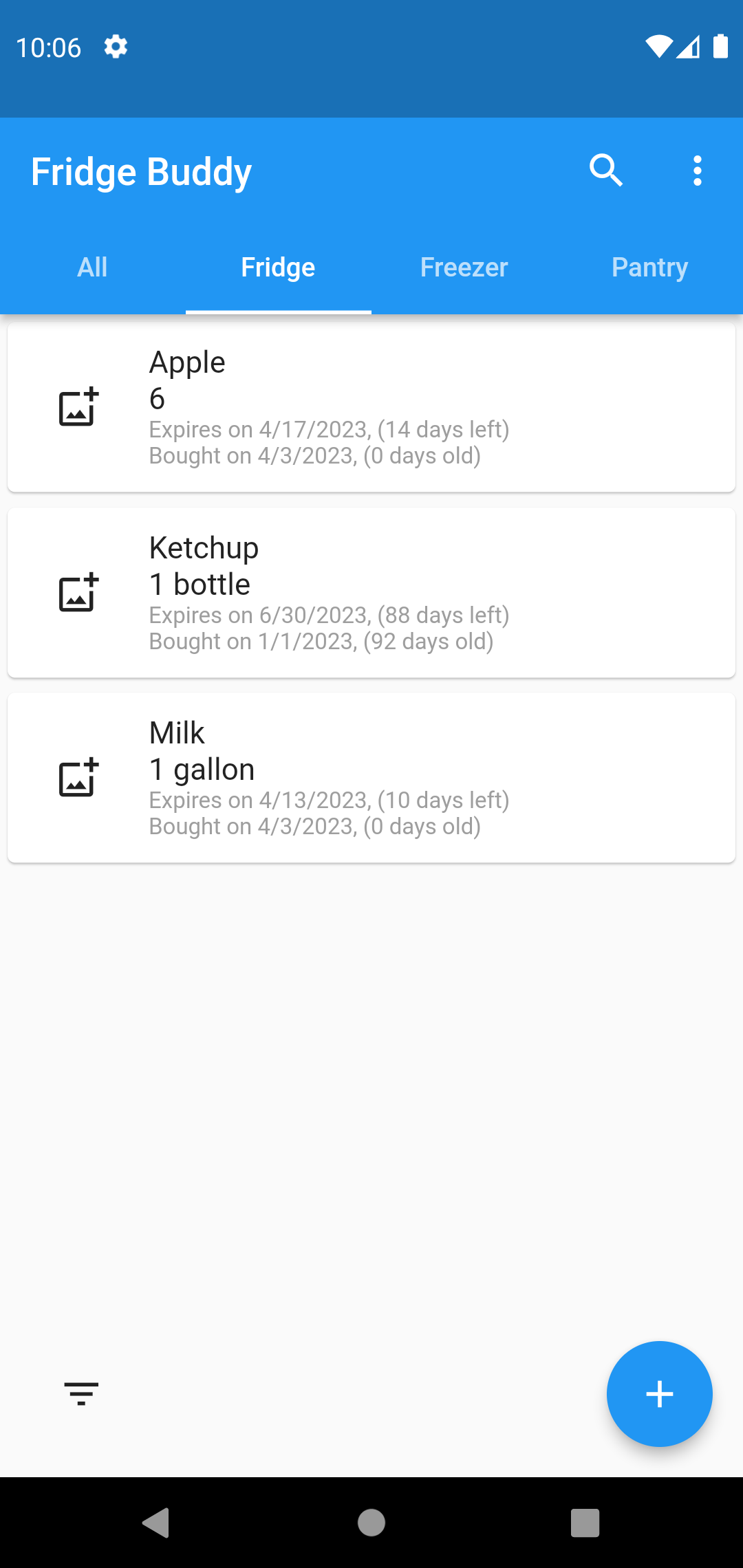 GitHub - taiyo14/fridge_buddy: Mobile app for tracking available food