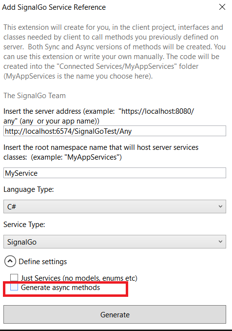 async issues with client generation · Issue #2 · SignalGo/SignalGoAddServiceReference-net · GitHub