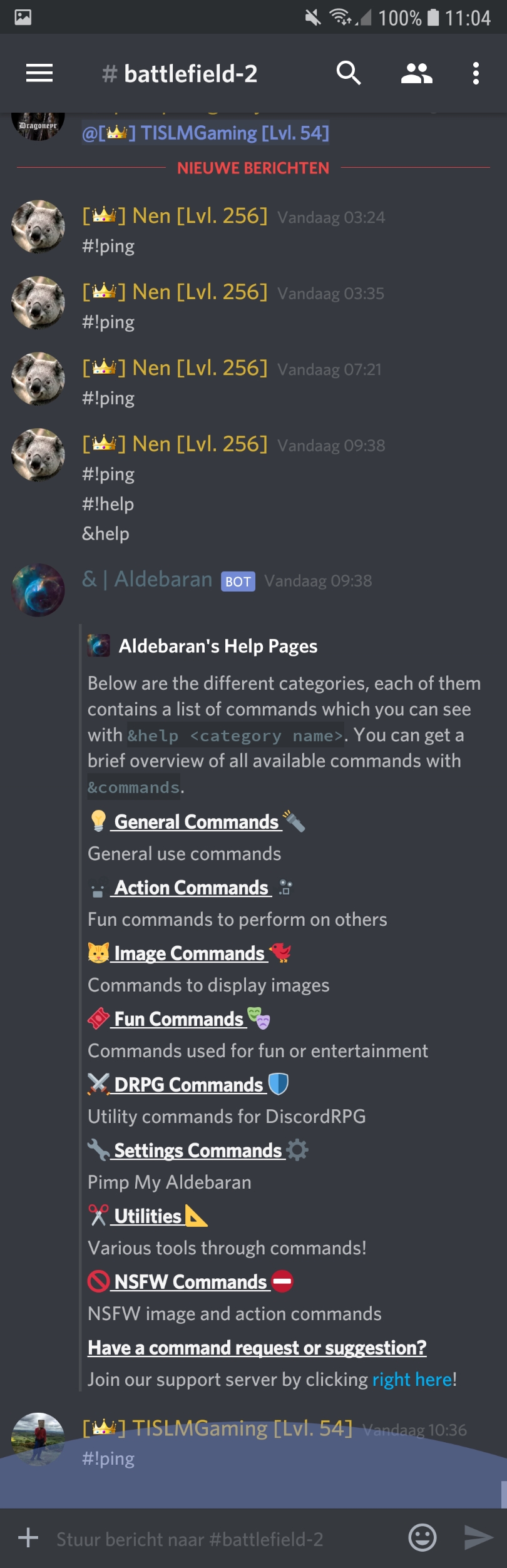 Discord RPG bot stopped responding in one channel to everyone · Issue #838 · DiscordDungeons ...