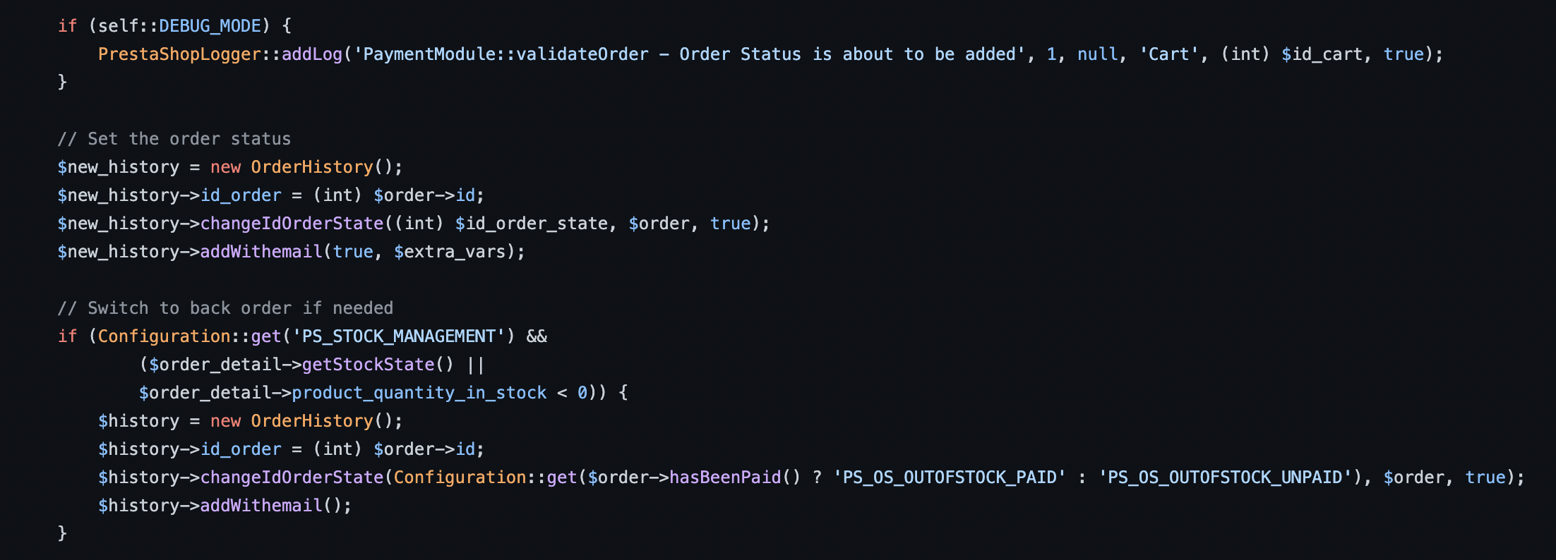 Cash on delivery order status issue · Issue #28707 · PrestaShop/PrestaShop · GitHub