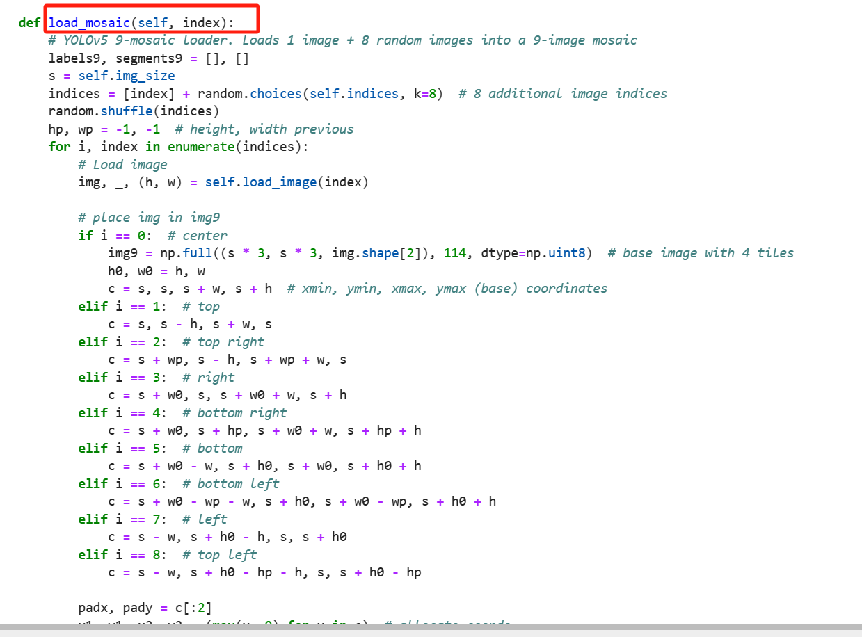 train.py doesn't run when I try to use load_mosaic9 · Issue #12224 · ultralytics/yolov5 · GitHub