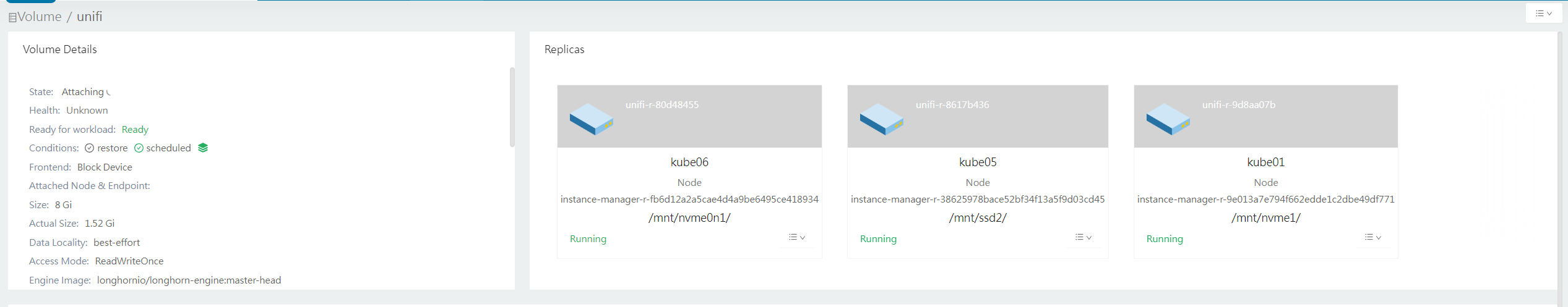 [BUG] Volume Attach / Detach Loop · Issue #5381 · longhorn/longhorn · GitHub
