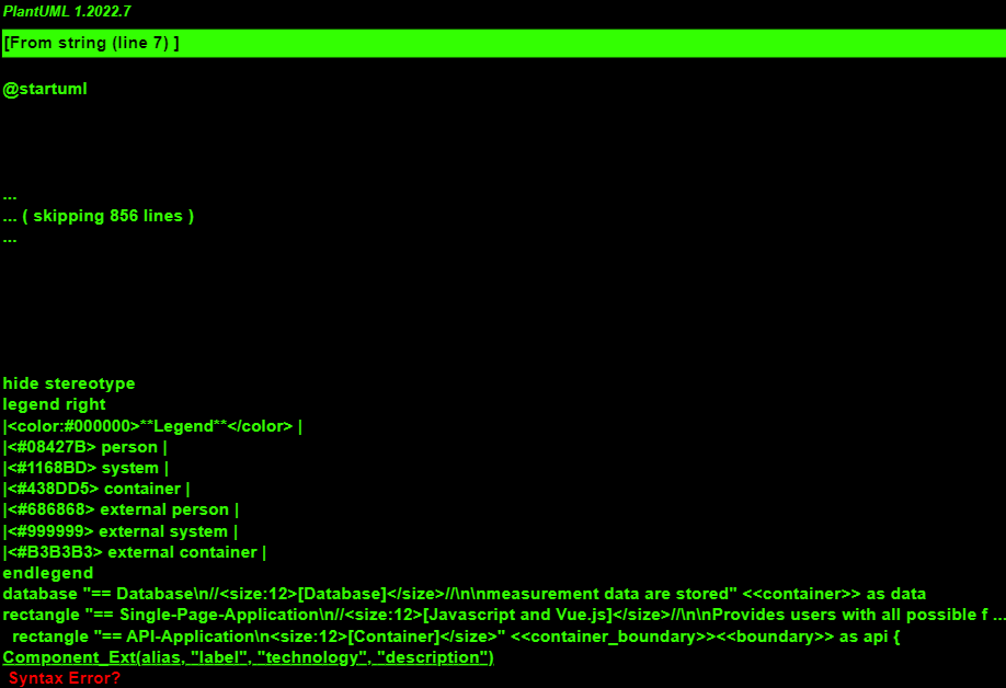 Plantuml Syntax