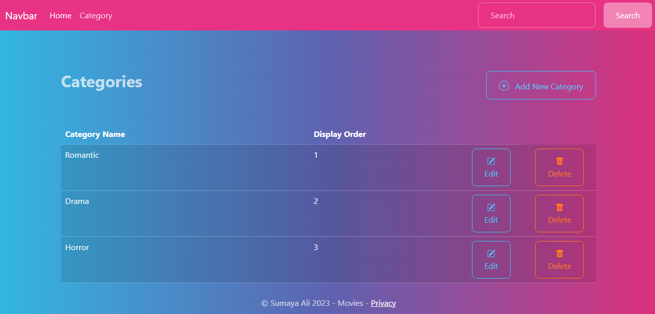 GitHub - Sumaya-Ali/Movies: CRUD operations using dotnet six MVC SQL Server