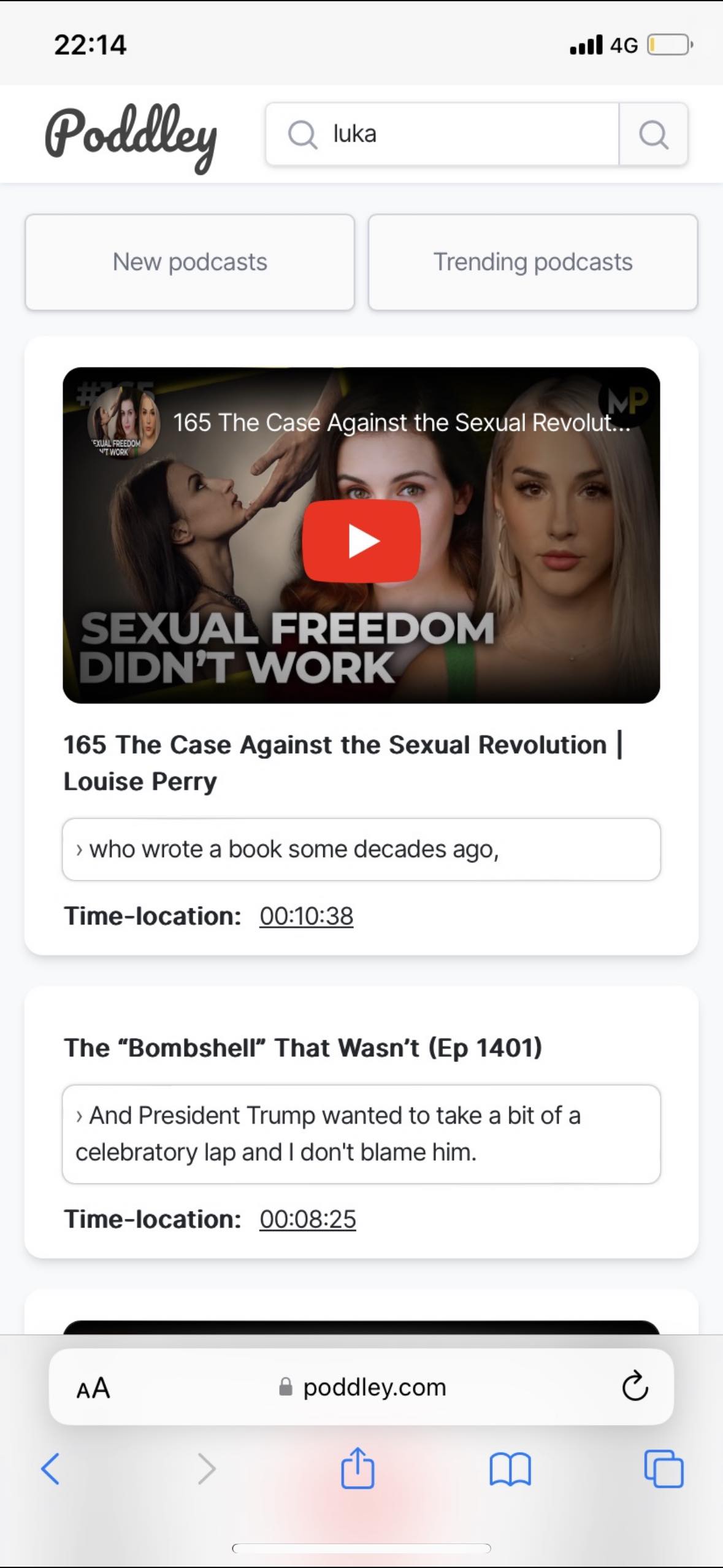 Github Luvnftpodsearch Search Engine For Podcast Transcriptions With Accompanying Youtube