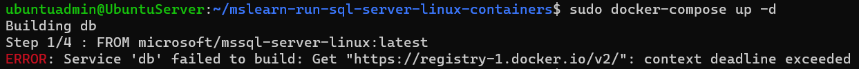 db's Dockerfile needs to be updated · Issue #3 · MicrosoftDocs/mslearn ... db's Dockerfile needs to be updated · Issue #3 · MicrosoftDocs/mslearn ...