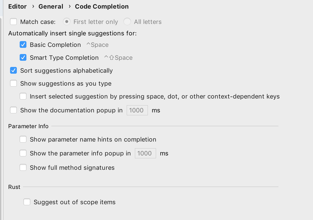 Please do not display "Preparing parameter info..." popup window · Issue #3900 · intellij-rust ...