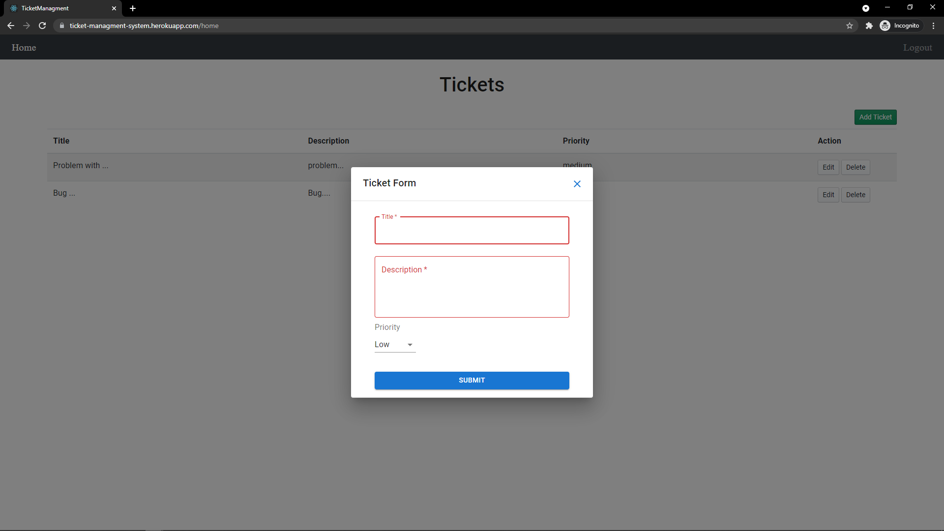 GitHub - DemetrioQ/ticket-managment-system: Ticket managment system ...