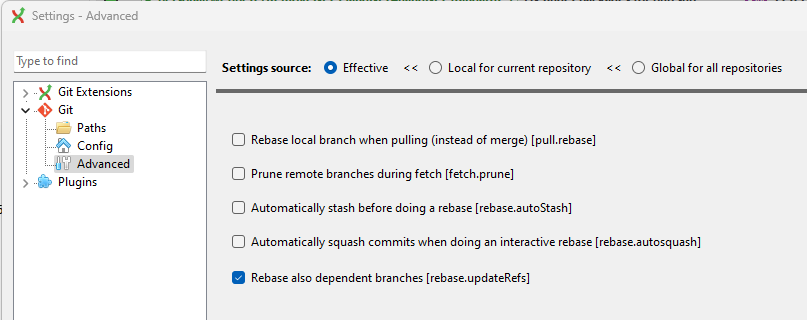 Support For The Rebase Option Update Refs · Issue 11333 · Gitextensionsgitextensions · Github