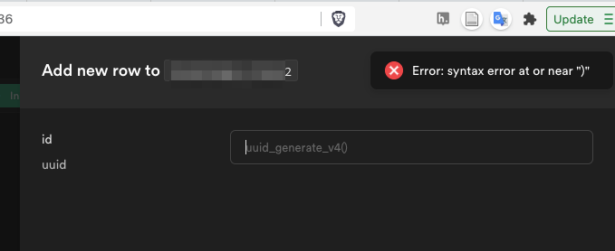 Syntax error at or near ")" · Issue #3259 · supabase/supabase · GitHub