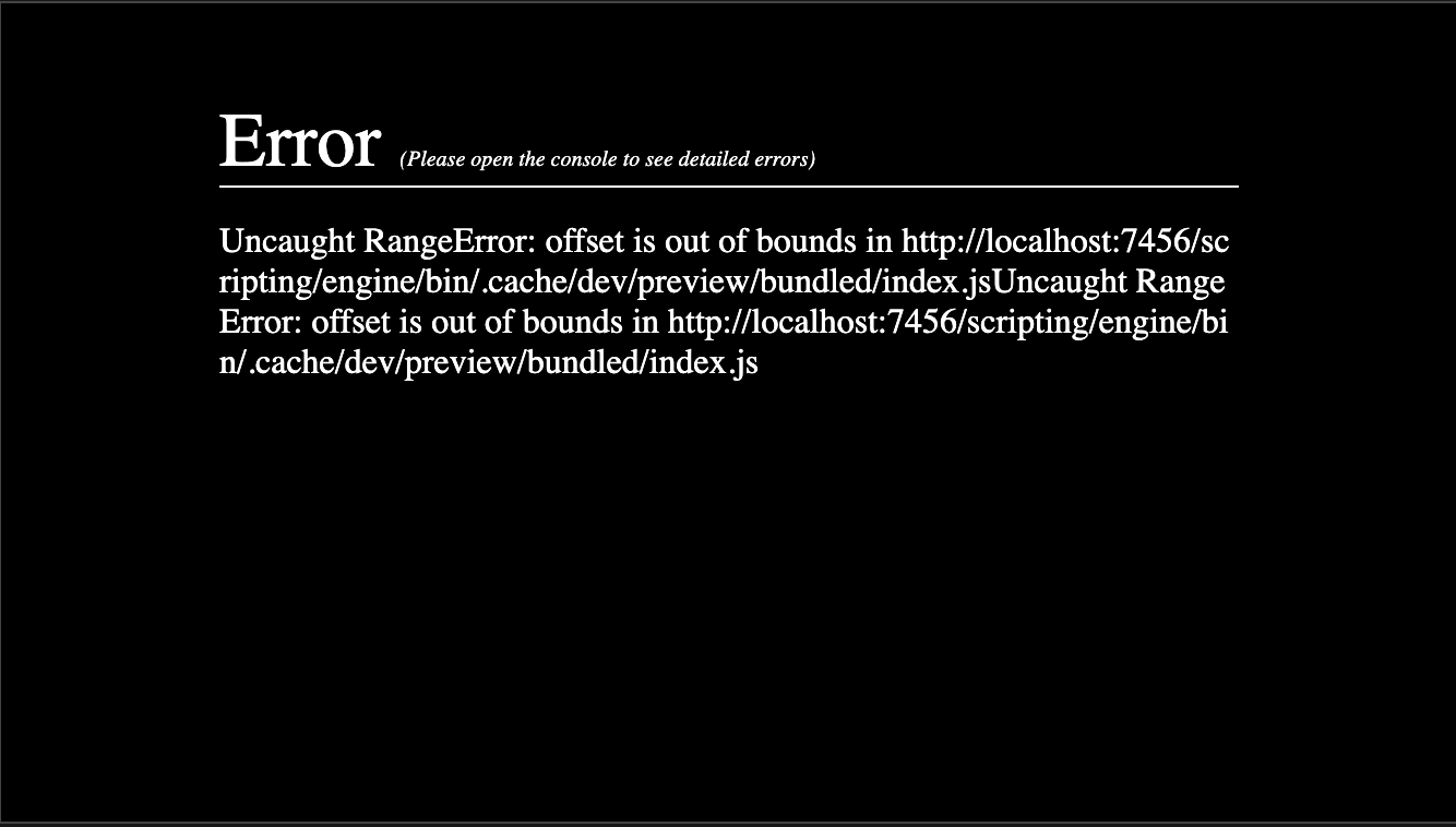 Uncaught RangeError: offset is out of bounds · Issue #11644 · cocos/cocos-engine · GitHub
