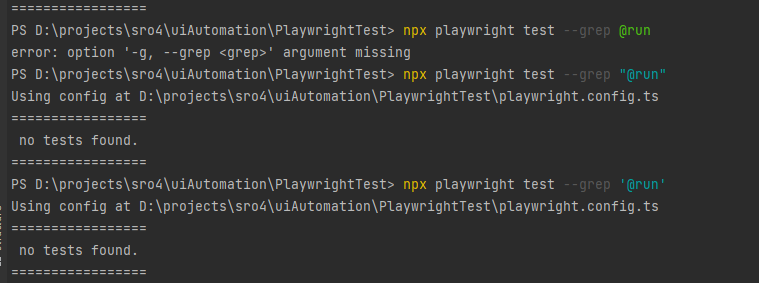 Bug Grep Option Doesnt Work At All From Cli · Issue 9338 · Microsoftplaywright · Github